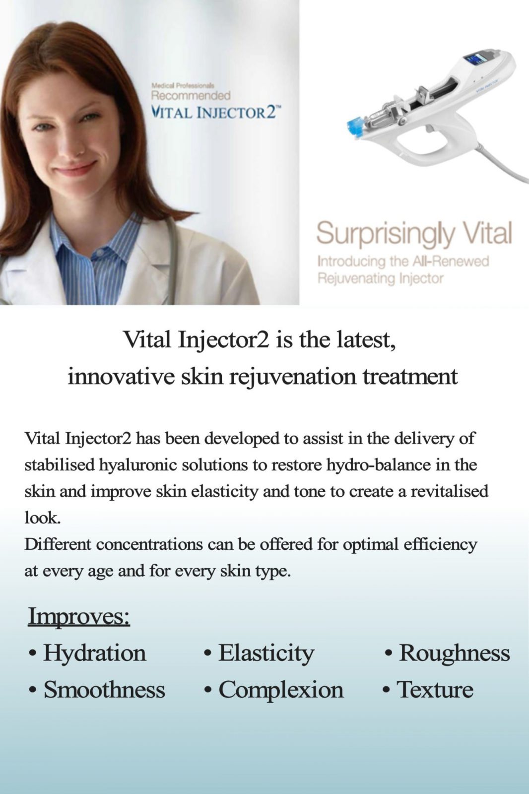 Vital Injector Leaflets | Eden Aesthetics
